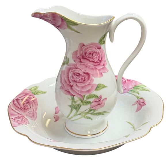 Givenchy | Accents | Givenchy Rose Porcelain Pitcher Basin Set Franklin ...
